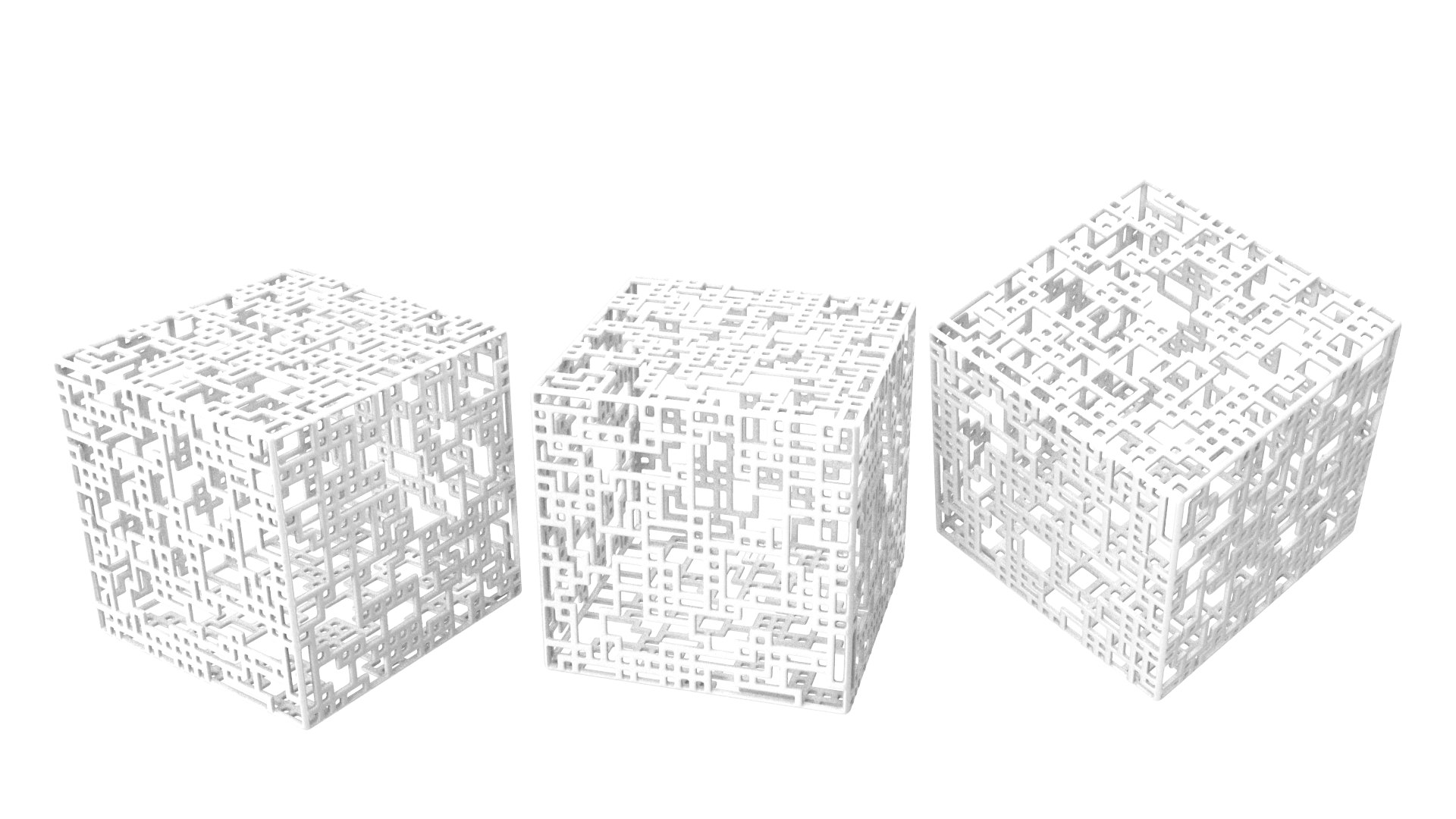 Complex Geometric Shape Object MHT 01 Cube Maze 3D Model - TurboSquid ...