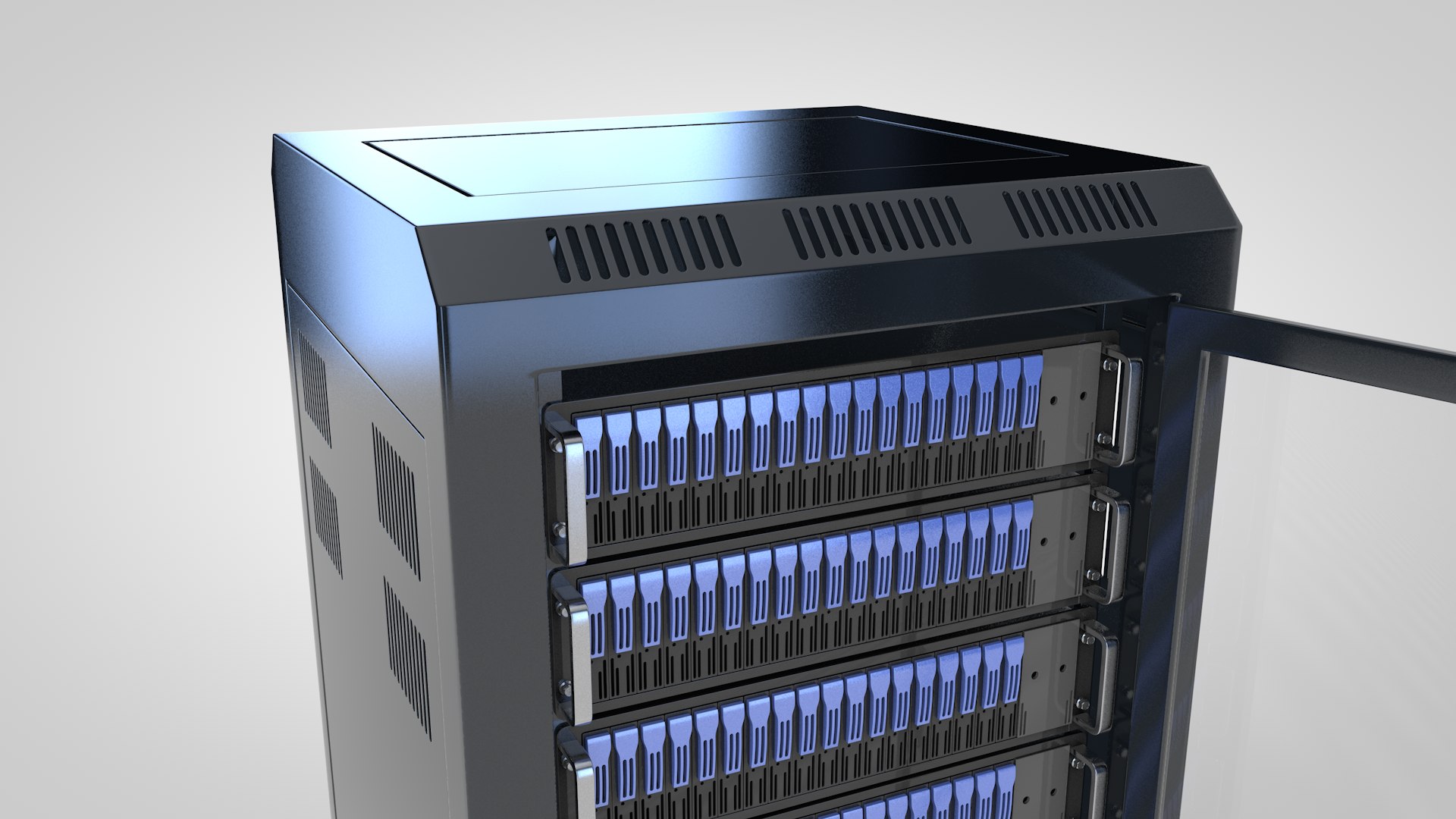 Server Rack 3d C4d