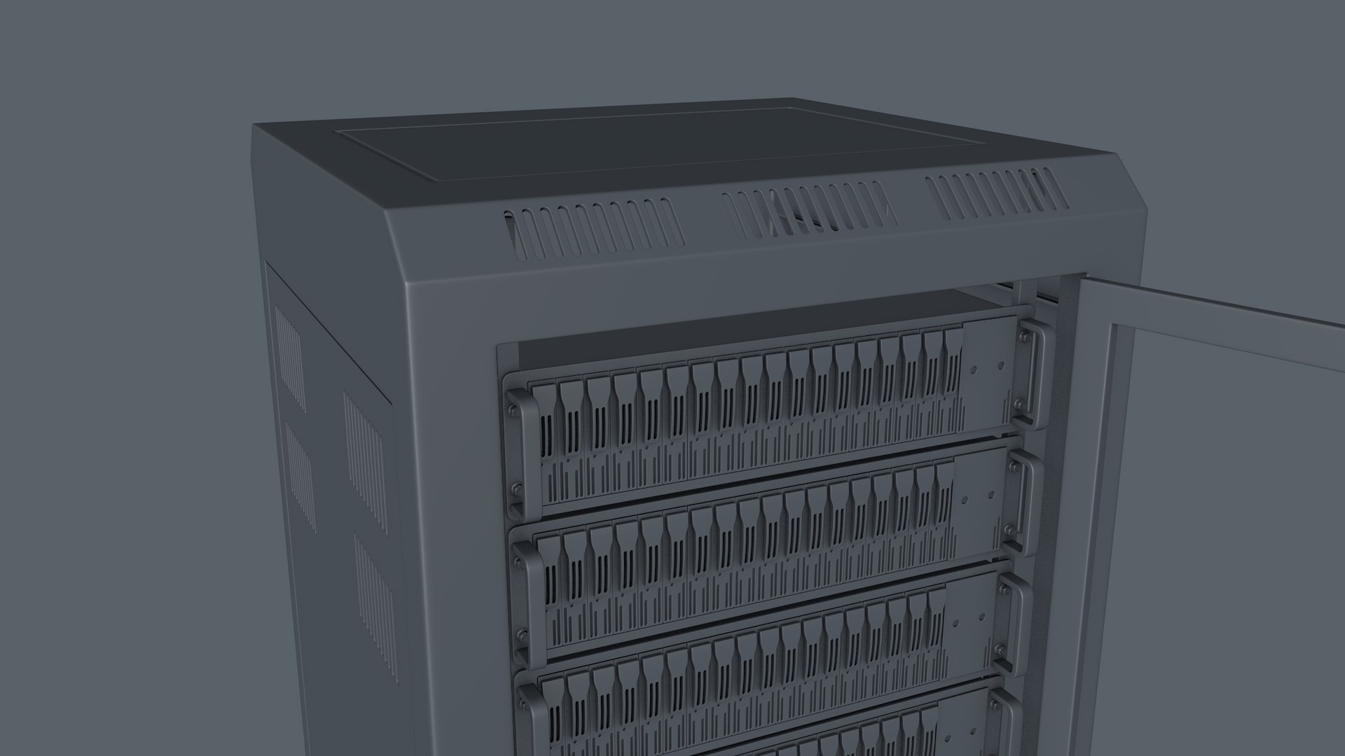 Server Rack 3d C4d