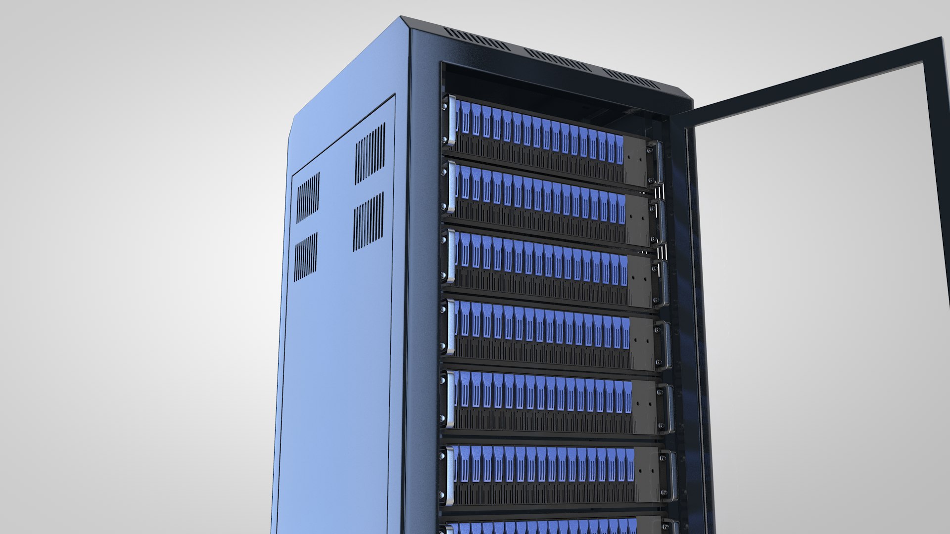 Server Rack 3d C4d