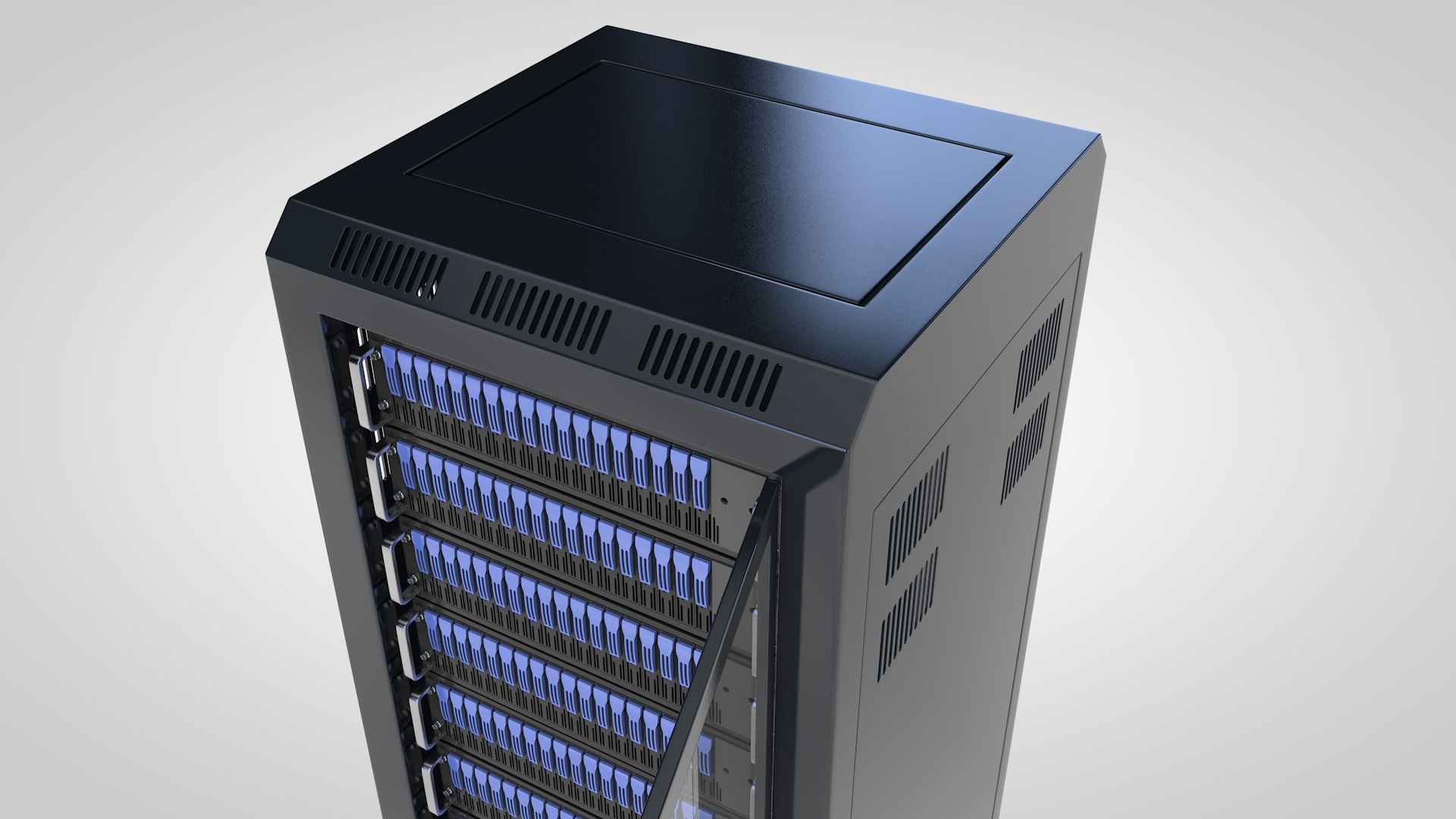 Server Rack 3d C4d