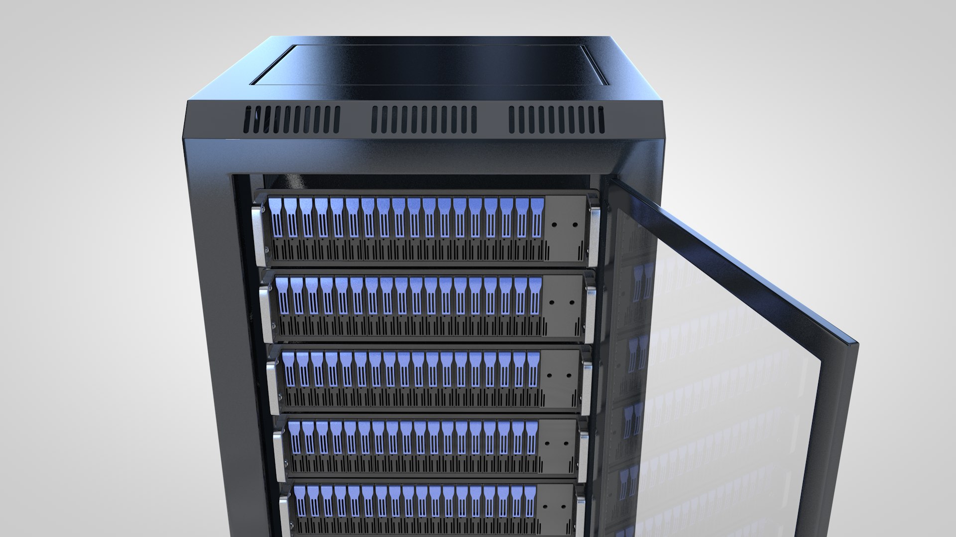 Server Rack 3d C4d