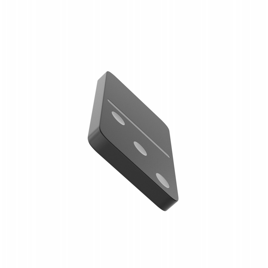 Domino 0x3 Black 3D Model - TurboSquid 2332187