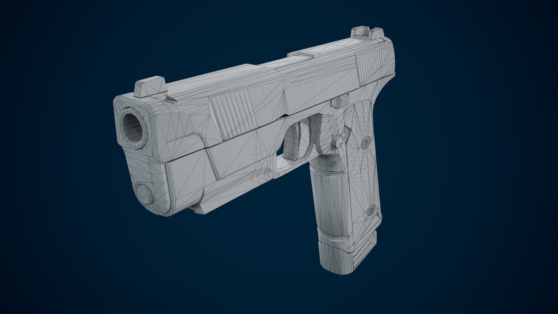 Free Hudson H9 Pistol 3D Model - TurboSquid 1619738