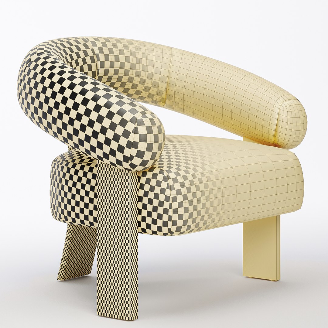 3D Romana Armchair - TurboSquid 2261140