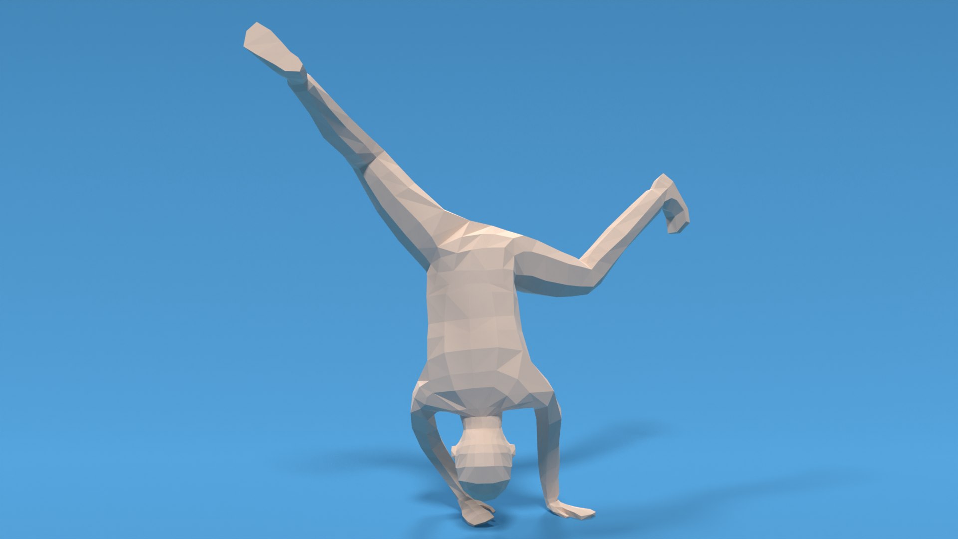 3D Low Poly Break Dance Kid Model - TurboSquid 1849239