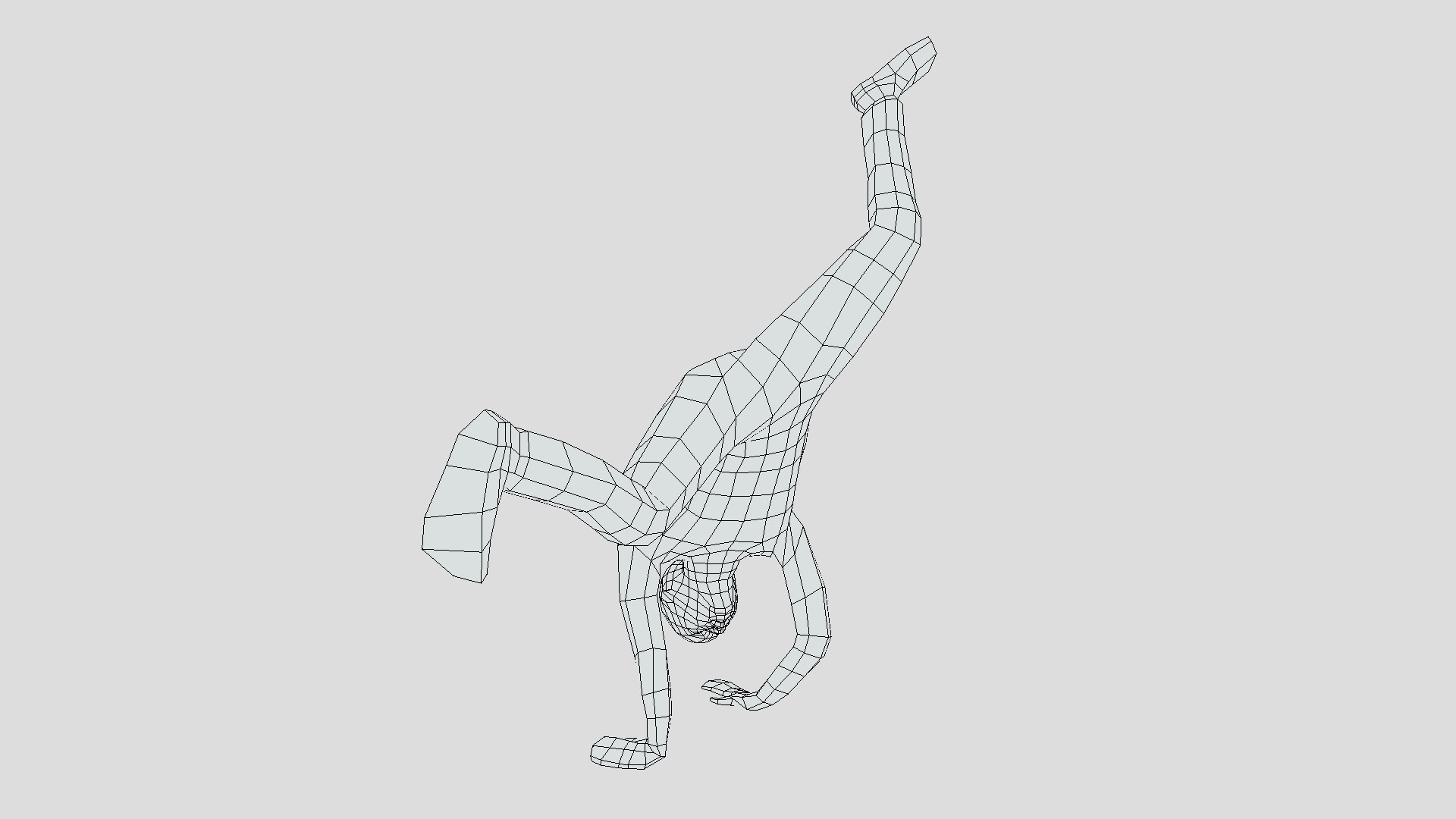 3D Low Poly Break Dance Kid Model - TurboSquid 1849239