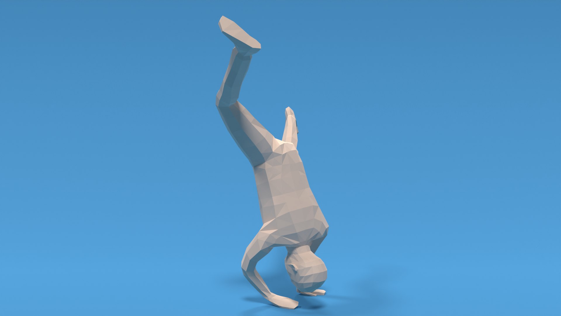 3D Low Poly Break Dance Kid Model - TurboSquid 1849239