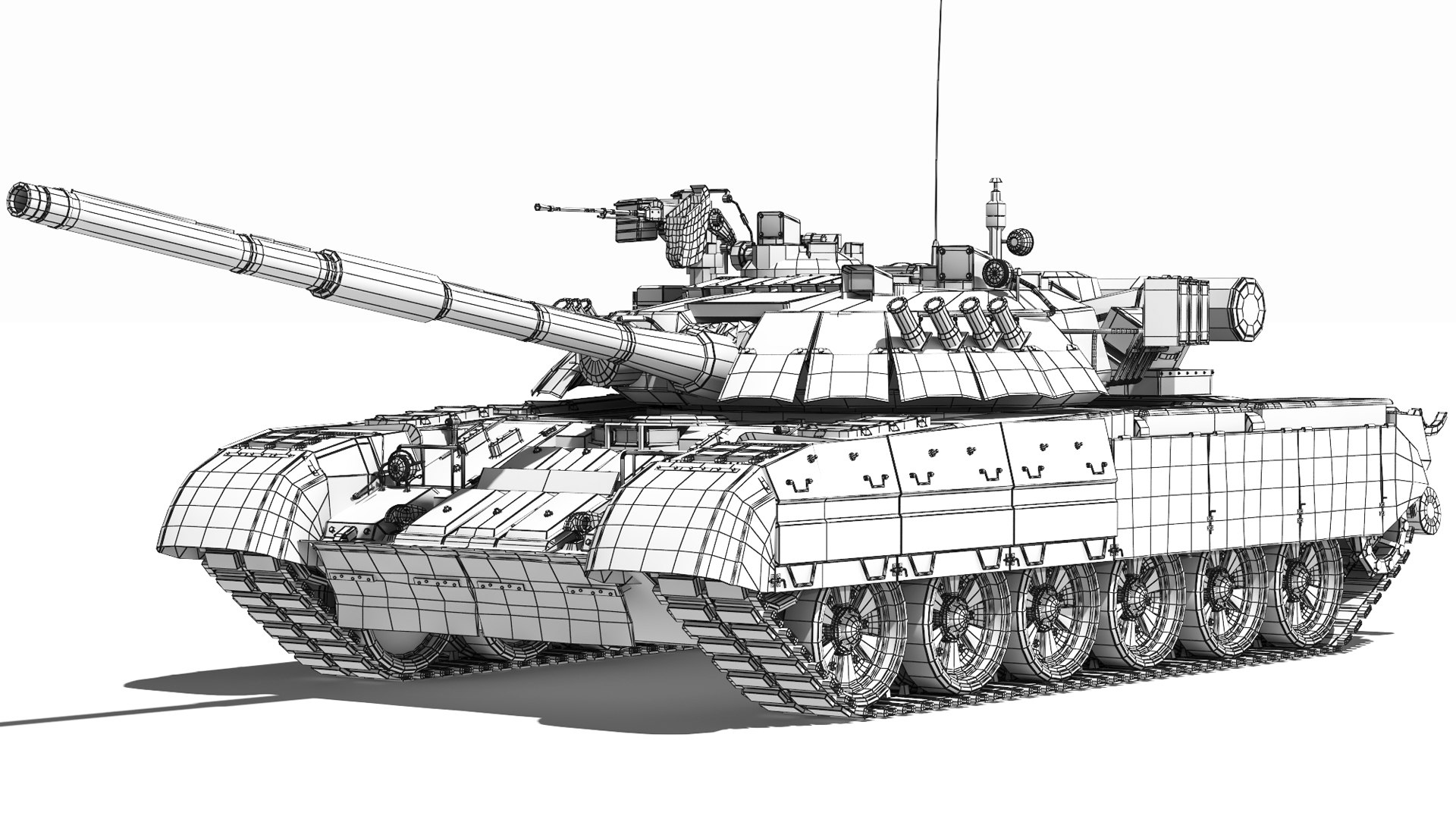 Tank T-80UD 2012 3D - TurboSquid 2180283