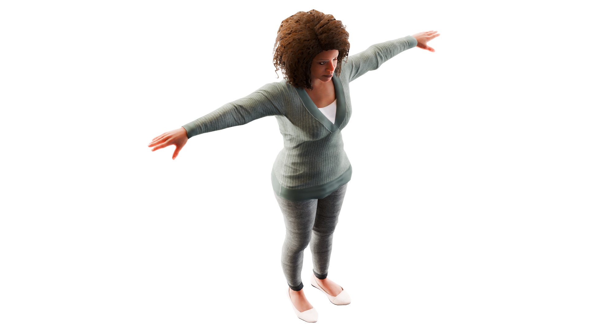 3D Liberty Ladies LowPoly American Citizen Women NPC Model With 4K ...