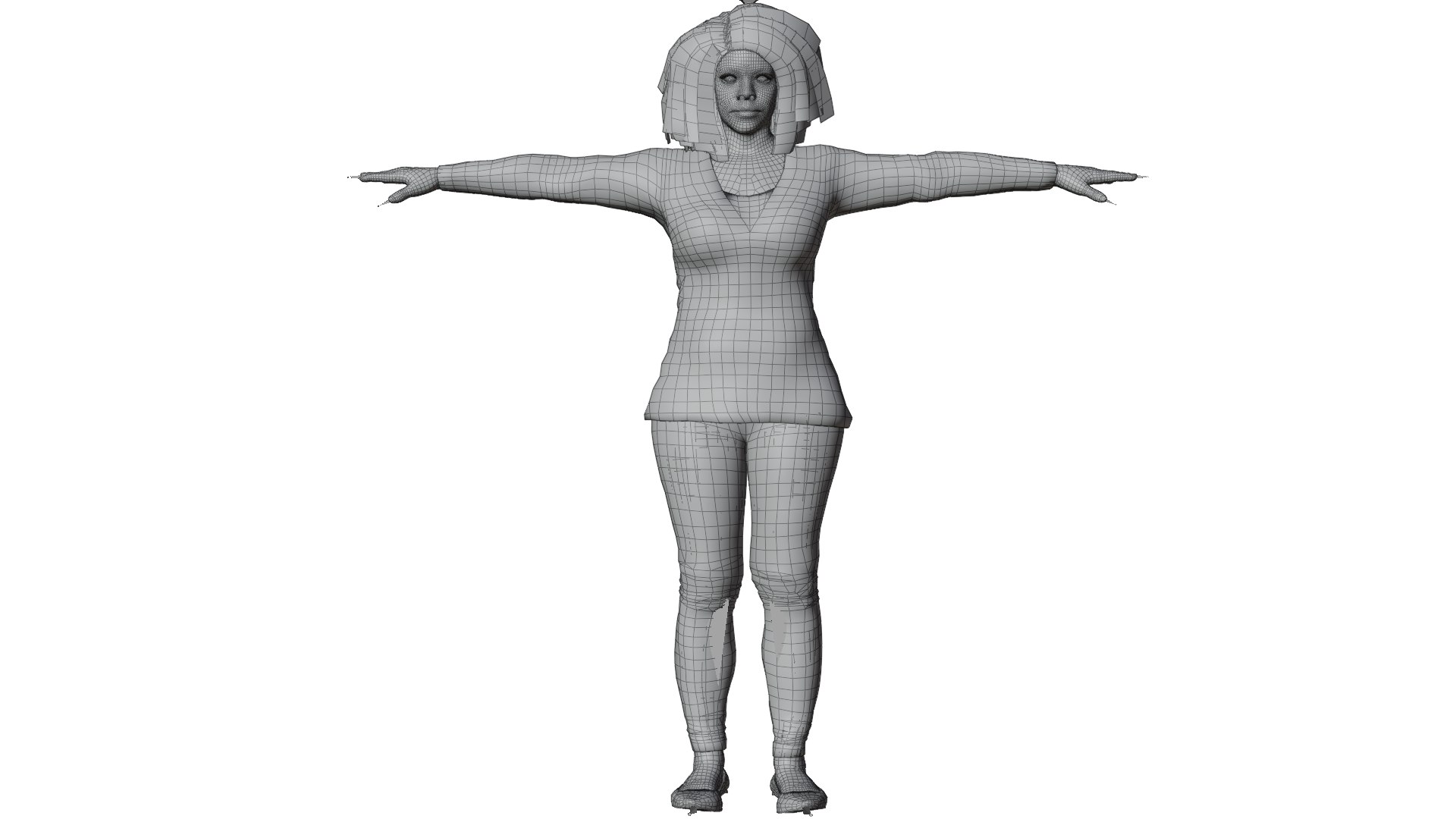3D Liberty Ladies LowPoly American Citizen Women NPC Model With 4K ...