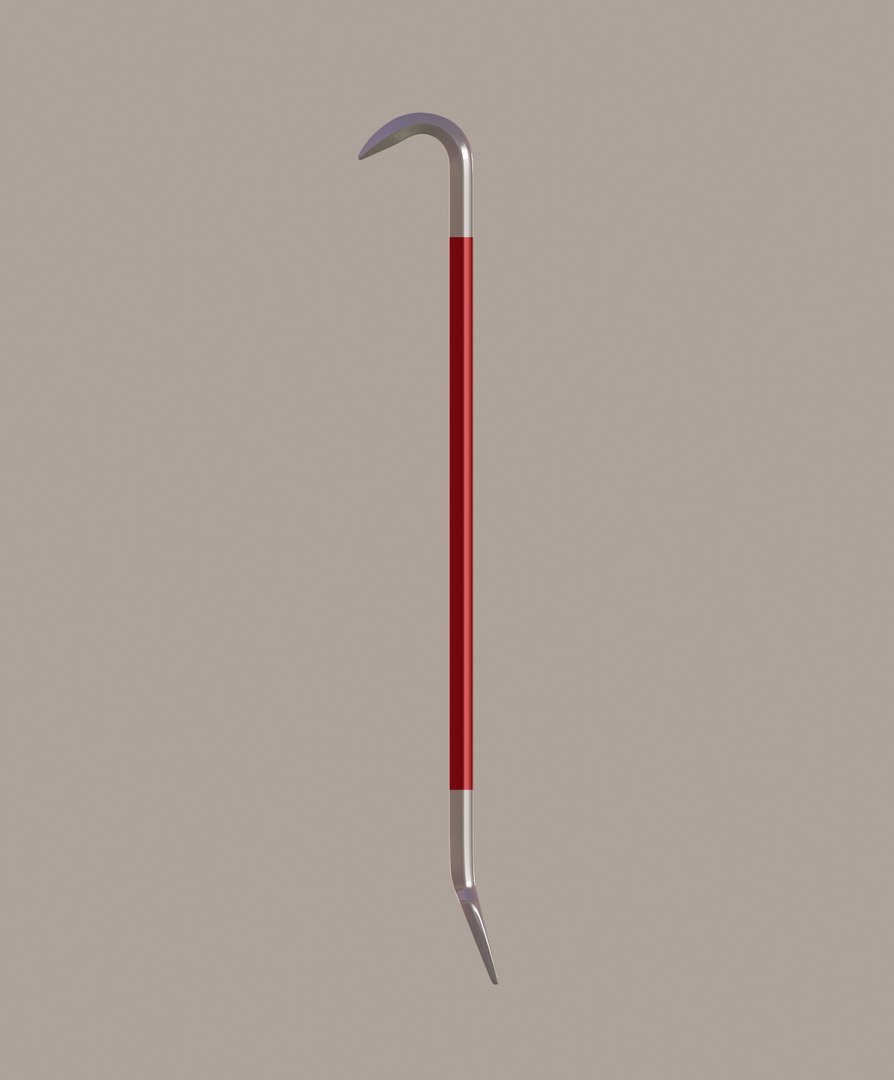 Red Crowbar 3D Model - TurboSquid 1480786