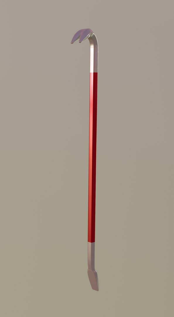 Red Crowbar 3D Model - TurboSquid 1480786