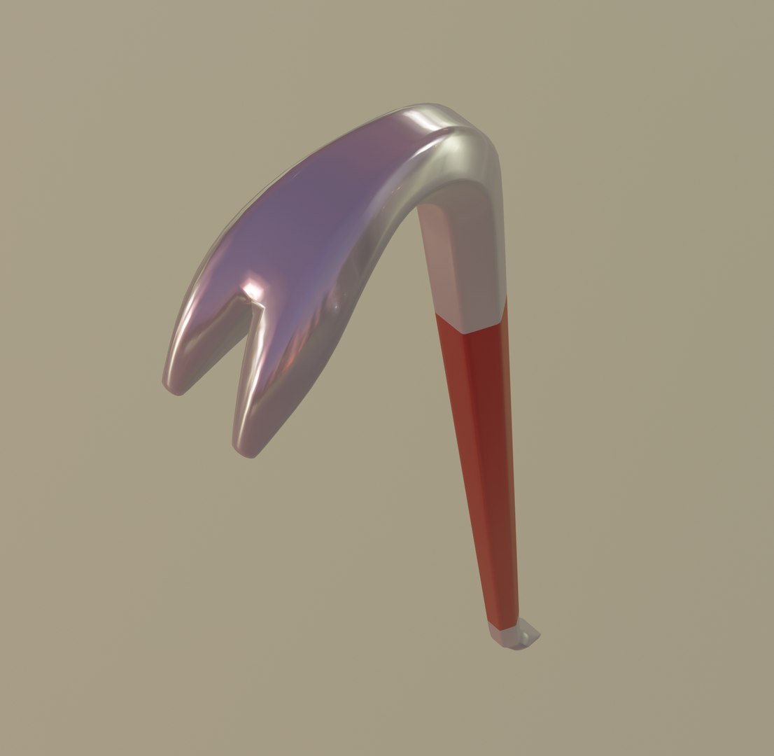 Red Crowbar 3D Model - TurboSquid 1480786