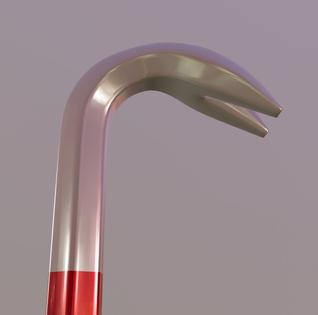 Red Crowbar 3D Model - TurboSquid 1480786