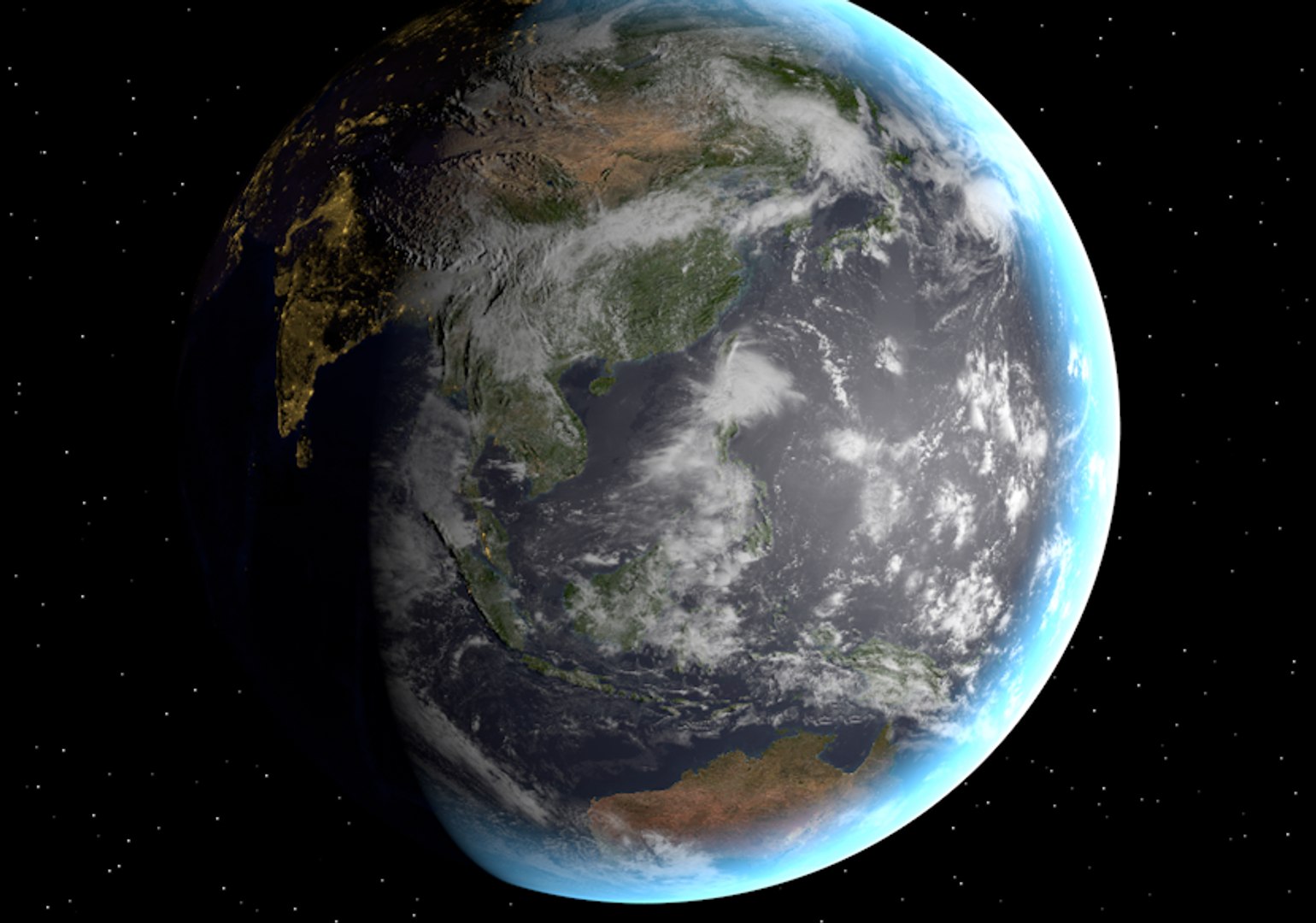 Earth Scene C4d Free