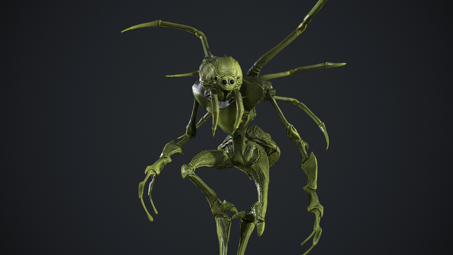 3D Spider Creature - TurboSquid 1956737