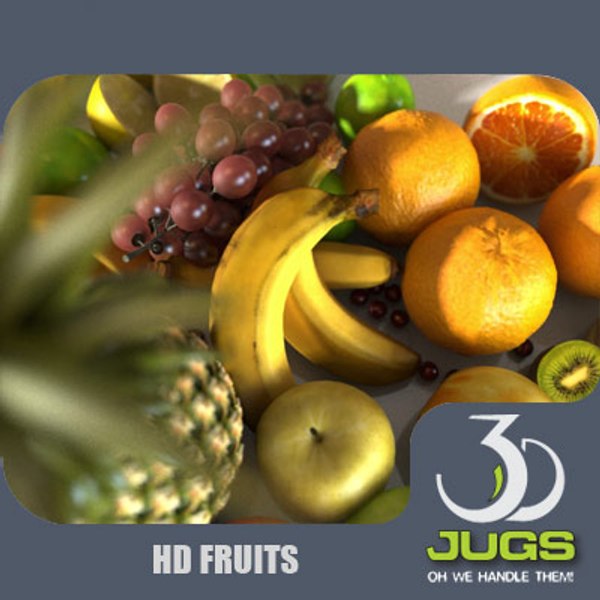 fruits 3djug 3d model