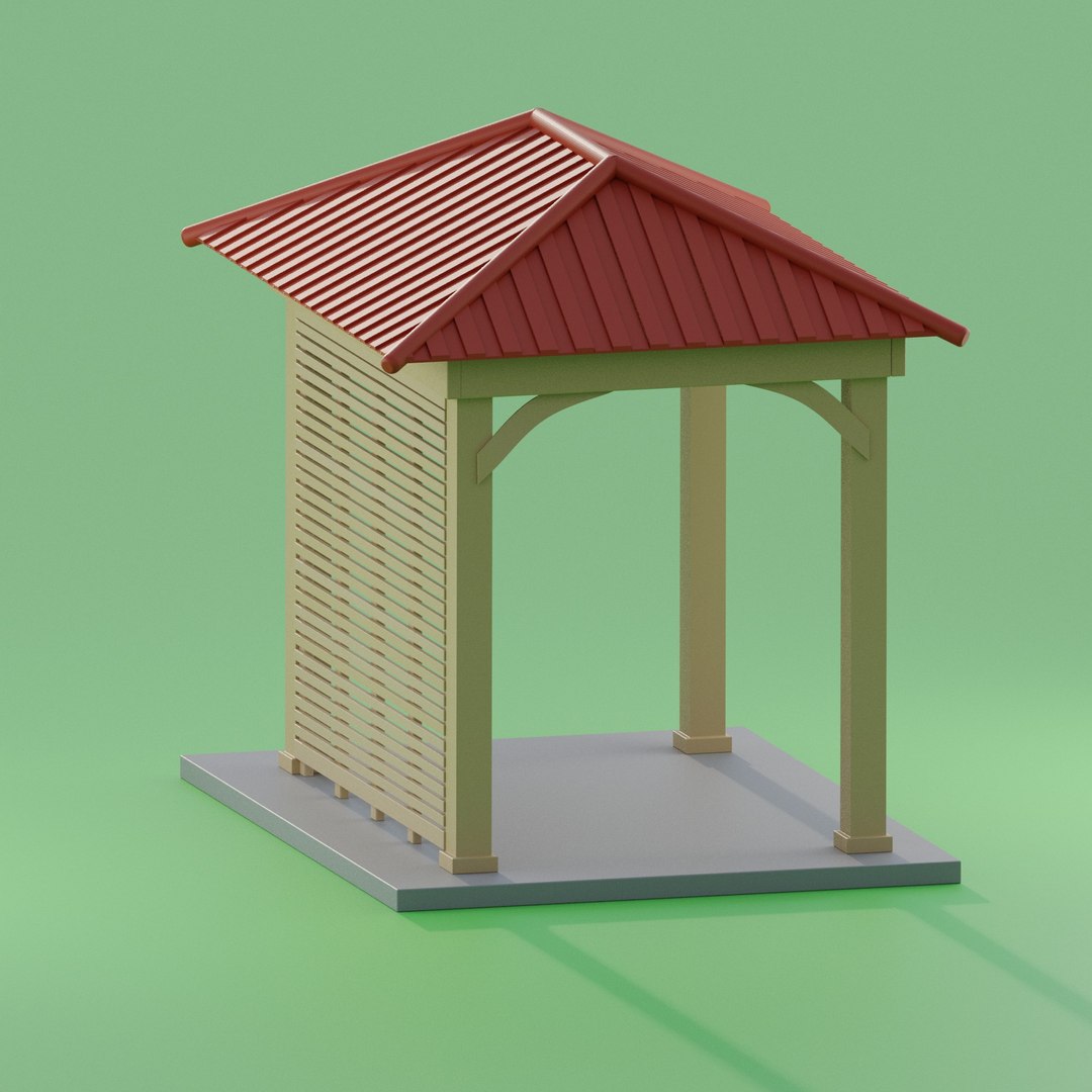 3D Gazebo Model - TurboSquid 1956363