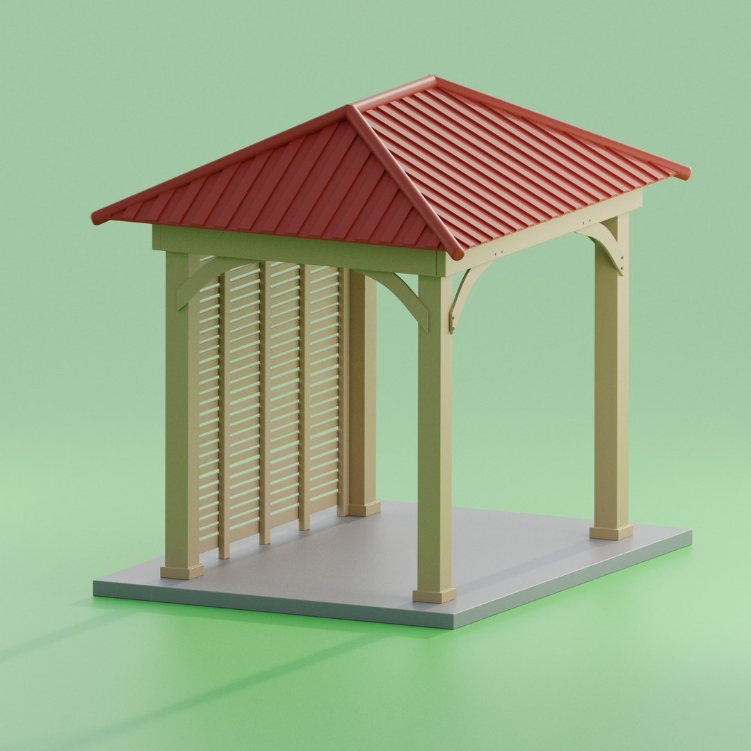 3D Gazebo Model - TurboSquid 1956363