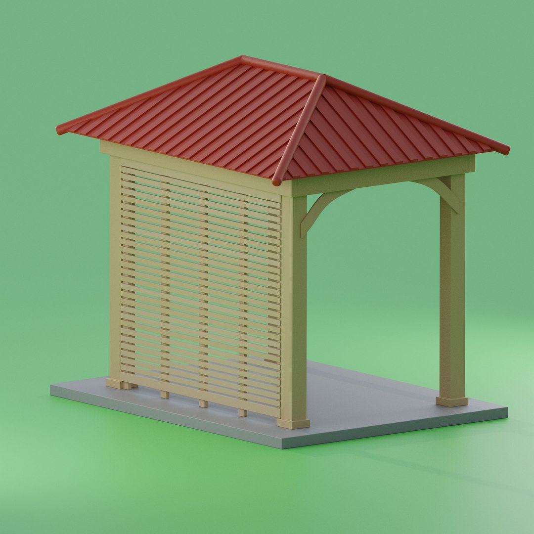 3D Gazebo Model - TurboSquid 1956363
