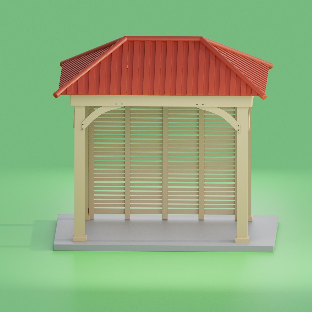 3D Gazebo Model - TurboSquid 1956363