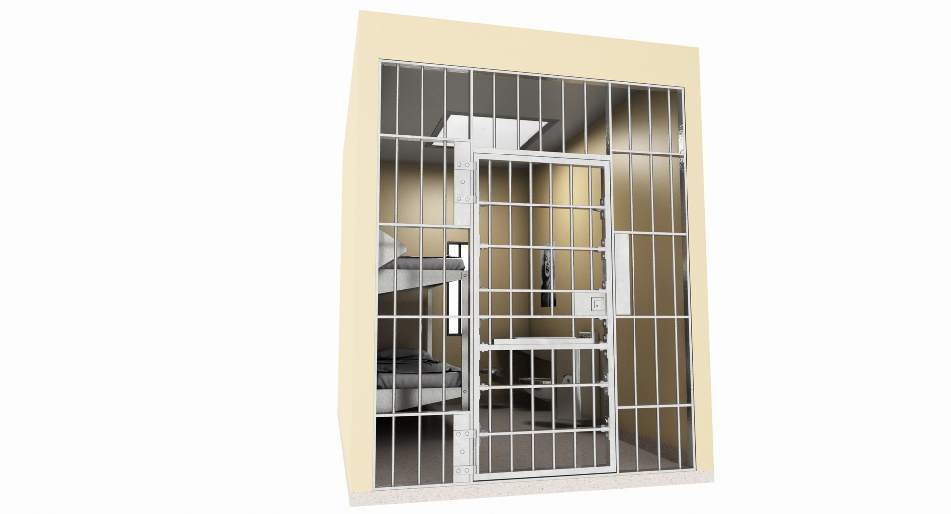 3D Prison Cell Model - TurboSquid 1375385
