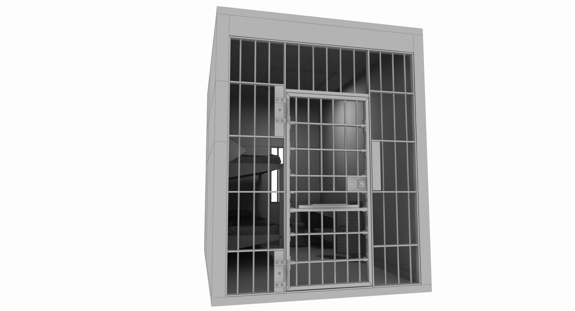 3D Prison Cell Model - TurboSquid 1375385