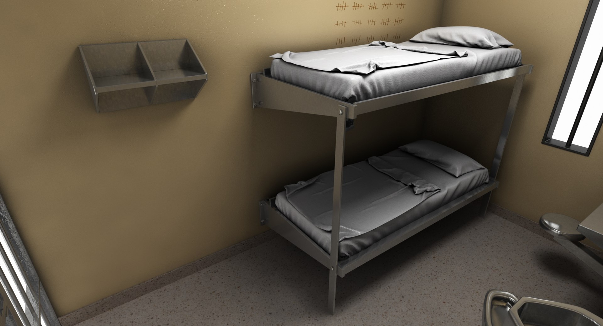 3D Prison Cell Model - TurboSquid 1375385