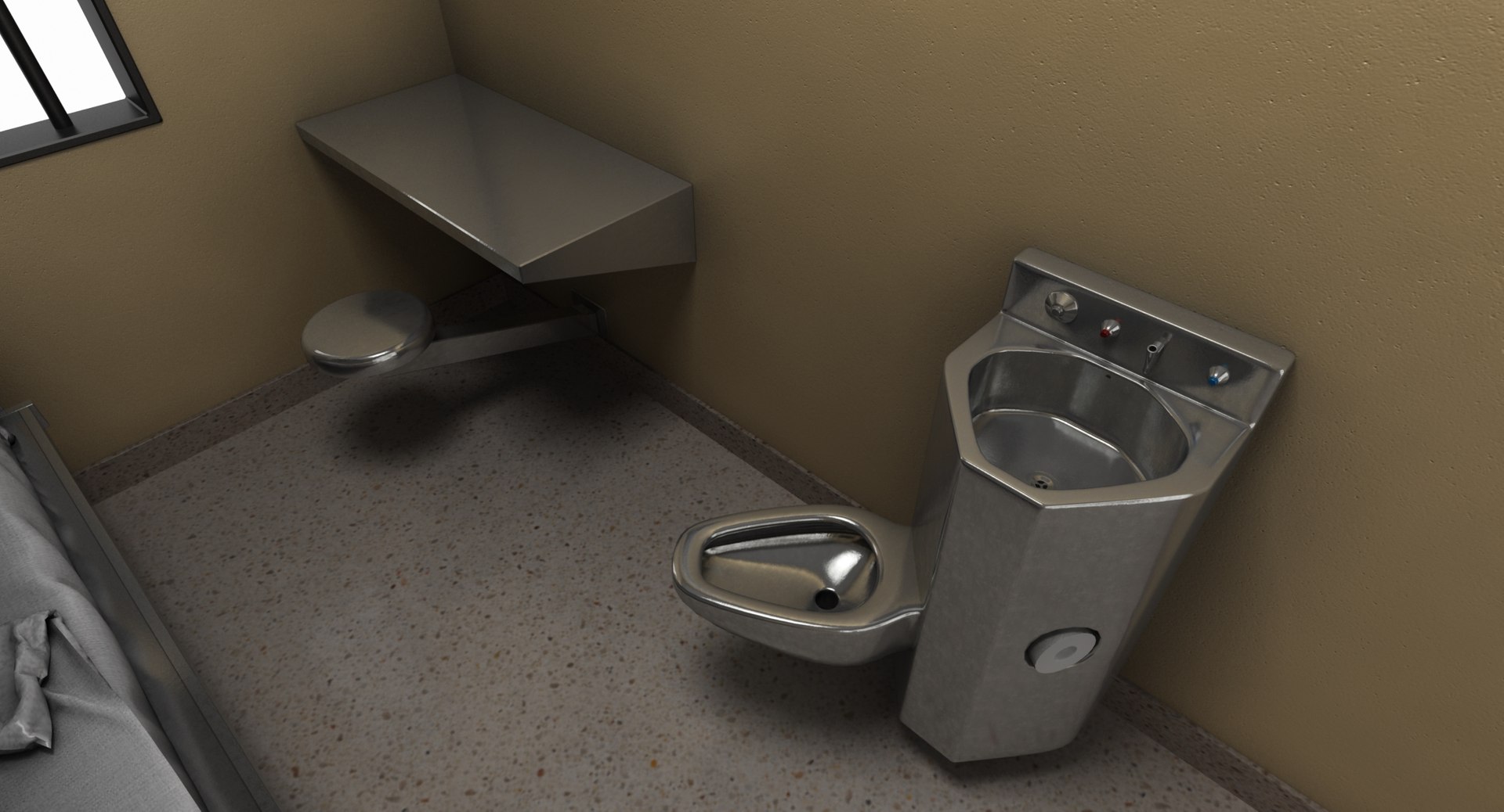 3D Prison Cell Model - TurboSquid 1375385