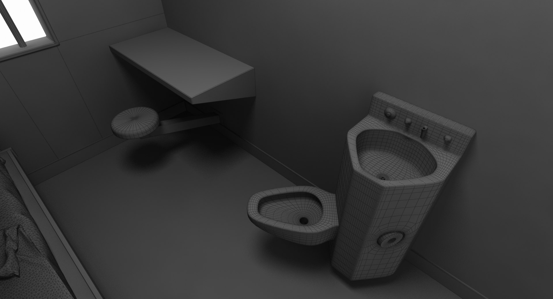 3D Prison Cell Model - TurboSquid 1375385