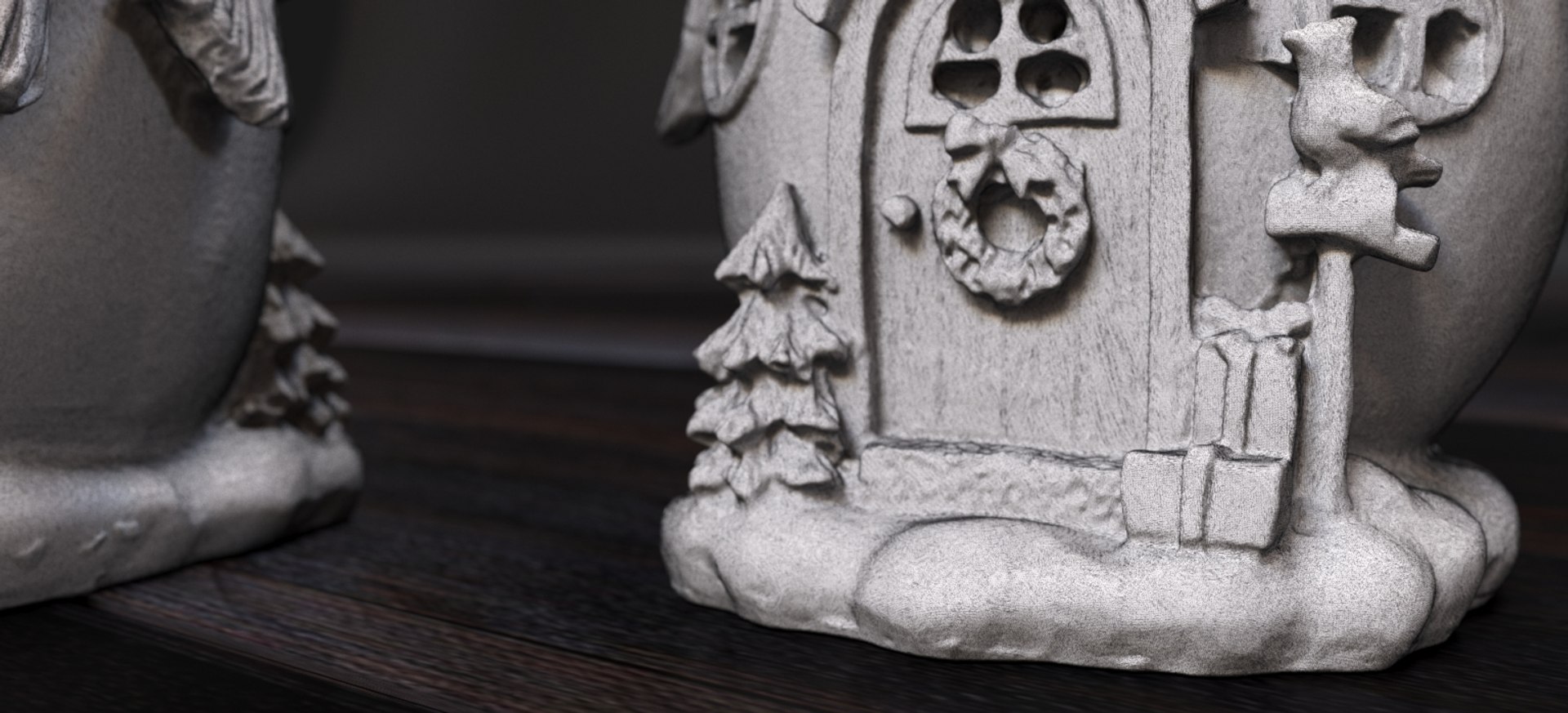 3D noel snow man house model - TurboSquid 1501442