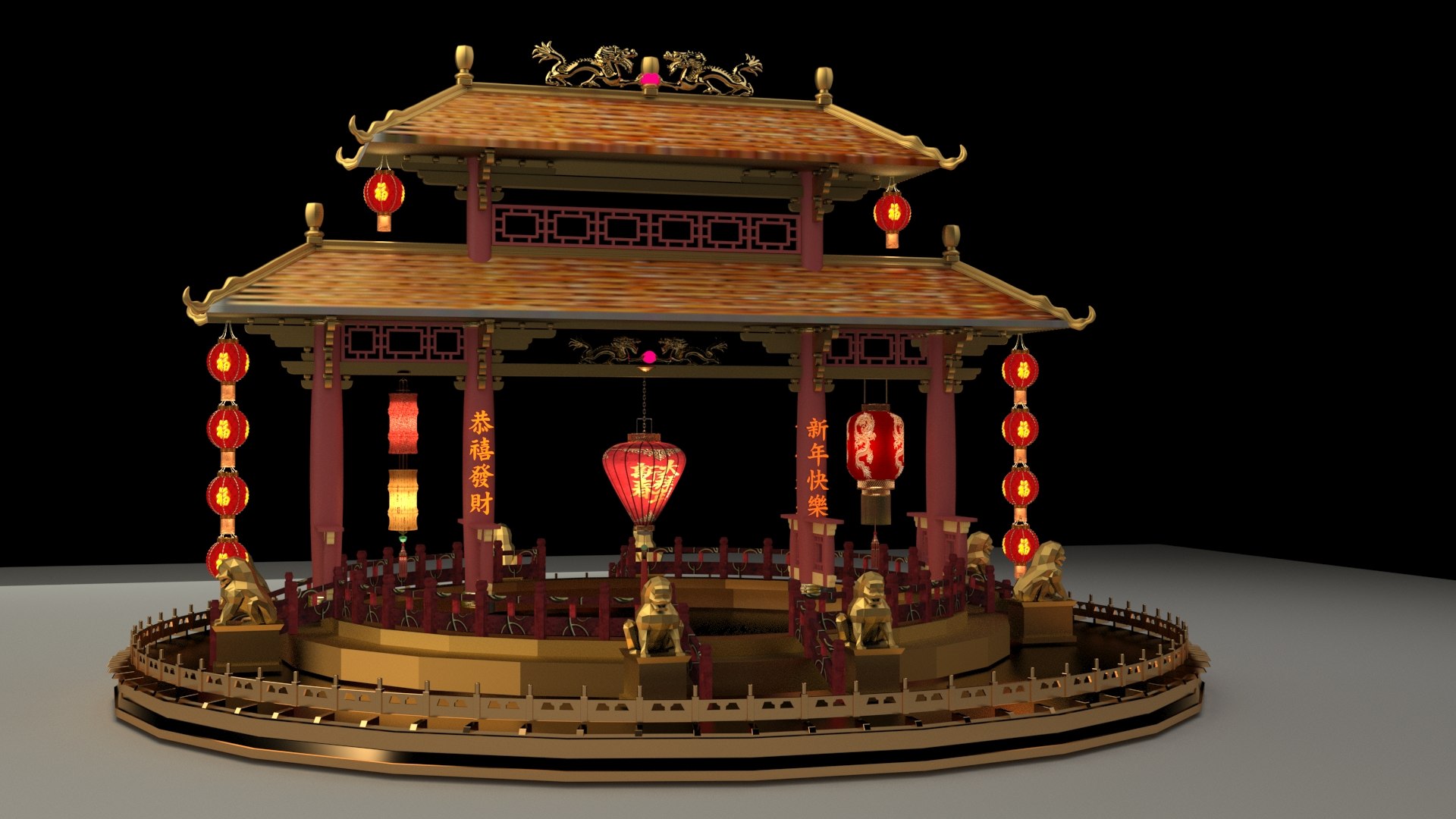3D model Chinese ancient gate - TurboSquid 2056399