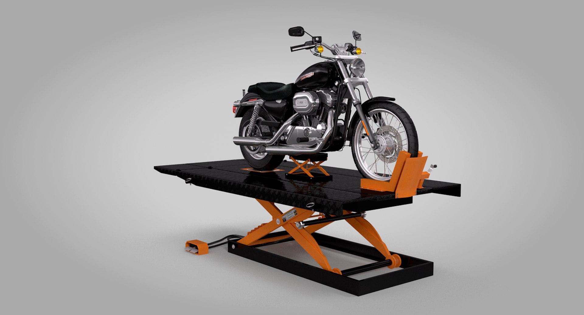3D Motorcycle Lift Bike Model - TurboSquid 1275323