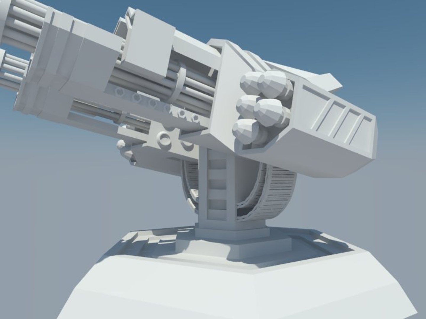3d Machine Guns Turret