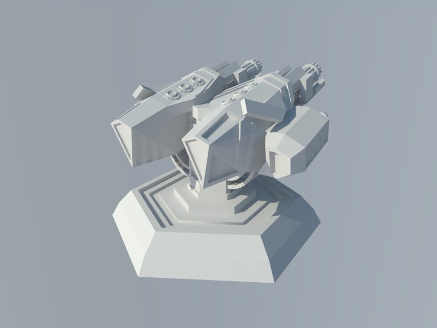 3d Machine Guns Turret