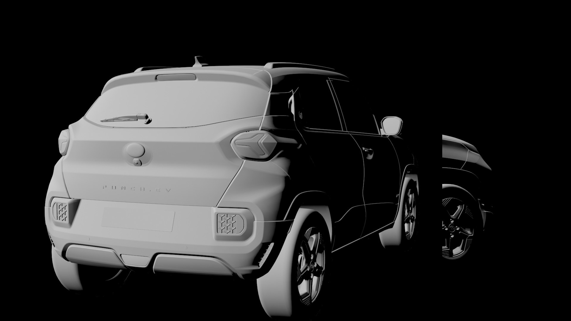 3D Punch Ev Car Model - TurboSquid 2301582