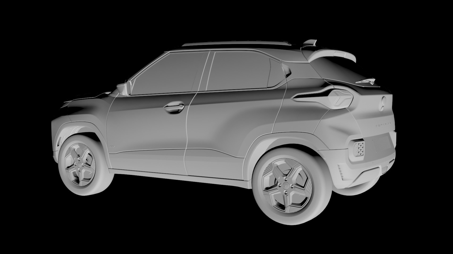 3D Punch Ev Car Model - TurboSquid 2301582