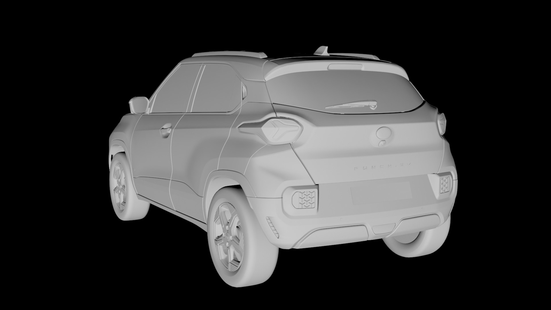 3D Punch Ev Car Model - TurboSquid 2301582