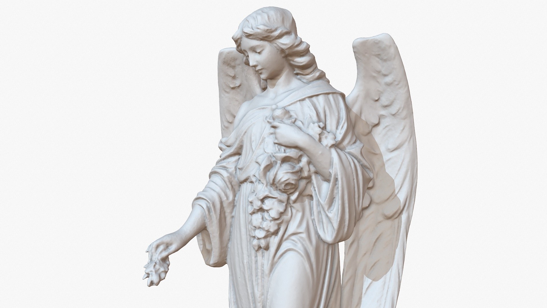 3D Model Sculpture Angel 1m Raw - TurboSquid 1189553