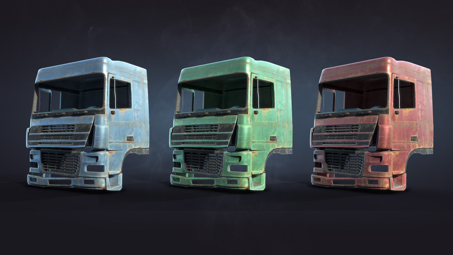 3D Ready Rusty Truck Cab - TurboSquid 1639295