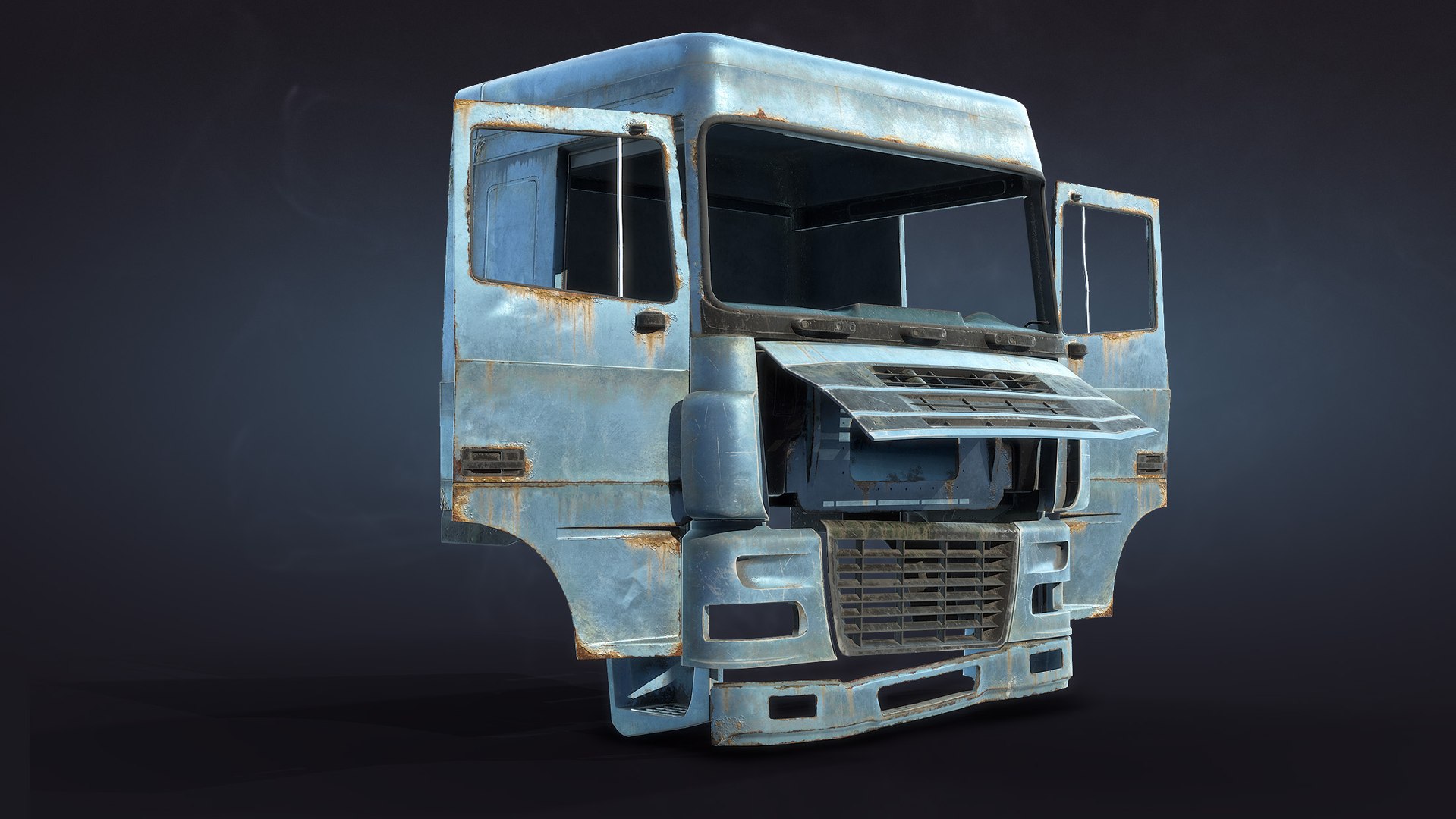 3D Ready Rusty Truck Cab - TurboSquid 1639295