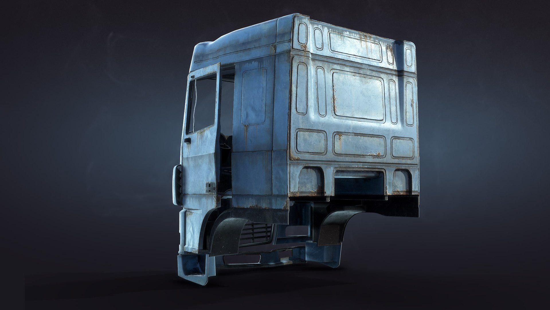 3D Ready Rusty Truck Cab - TurboSquid 1639295