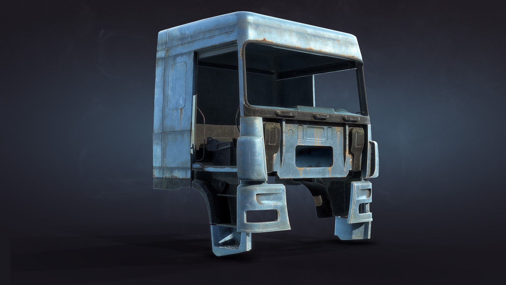 3D Ready Rusty Truck Cab - TurboSquid 1639295
