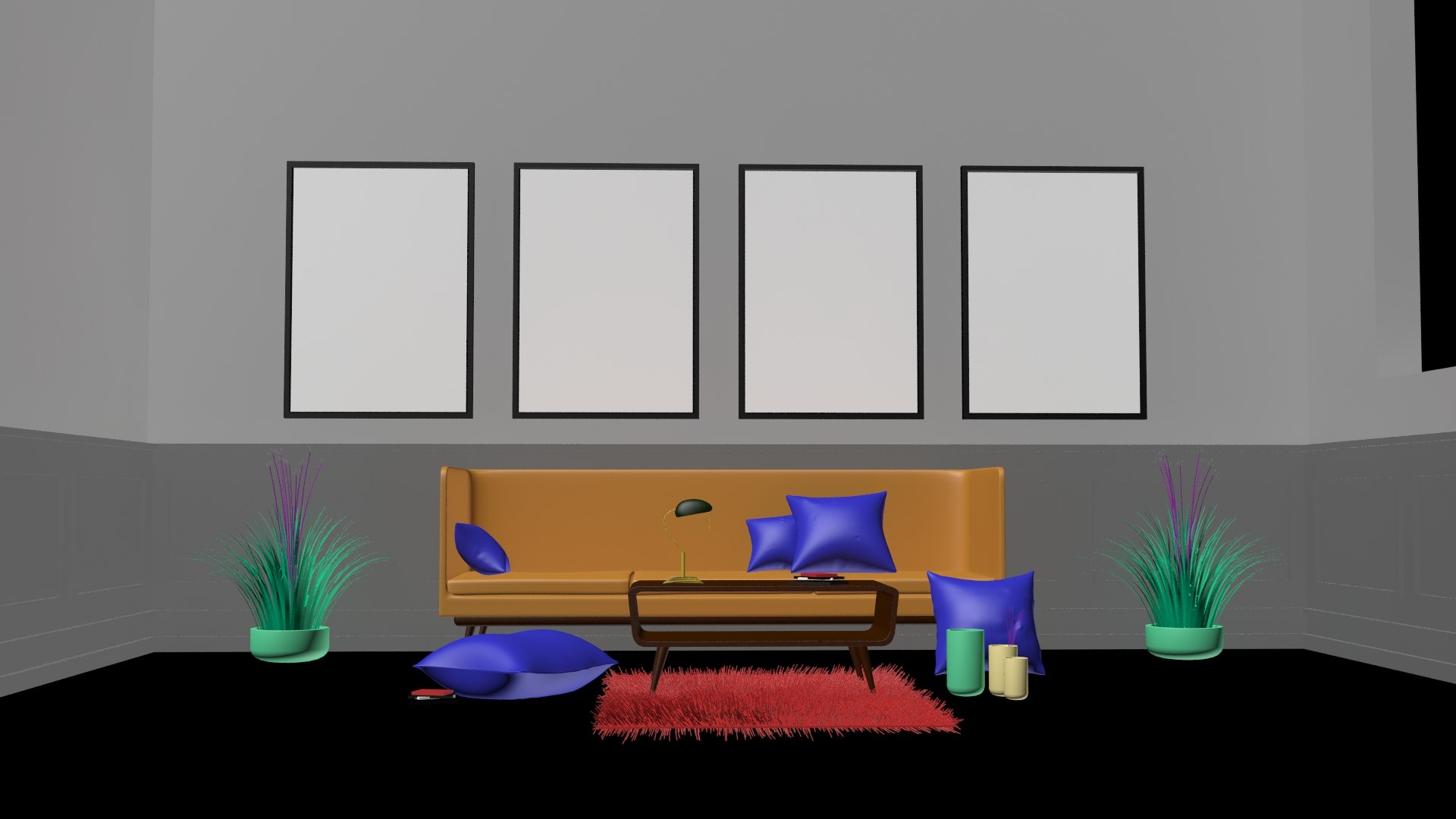 3D model living room interior design - TurboSquid 1524888