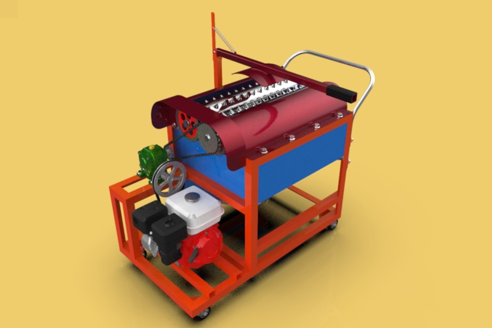 COCONUT PEELER DEHUSKING MACHINE 3D Model - TurboSquid 1772424