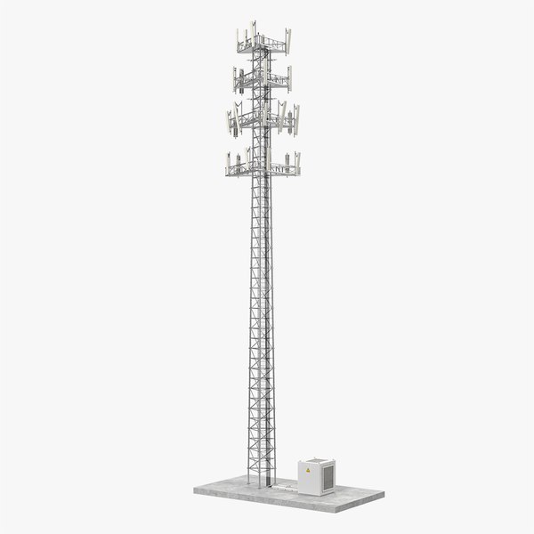 Cellular tower site 2 3D model - TurboSquid 1381726