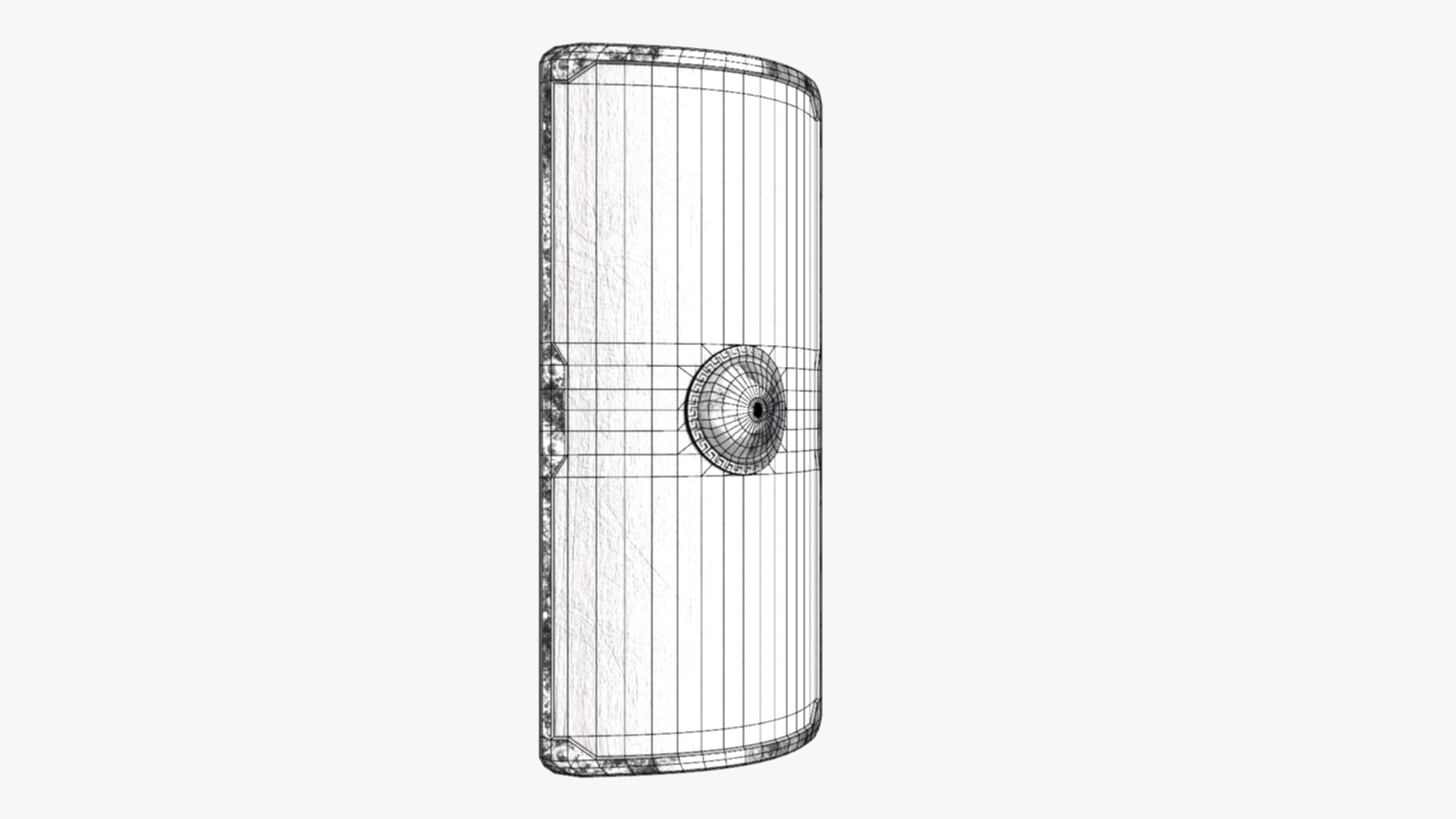 3D Fantasy Shield RPG Scutum Pelta Pavise Parma Roman Lenticular Round ...