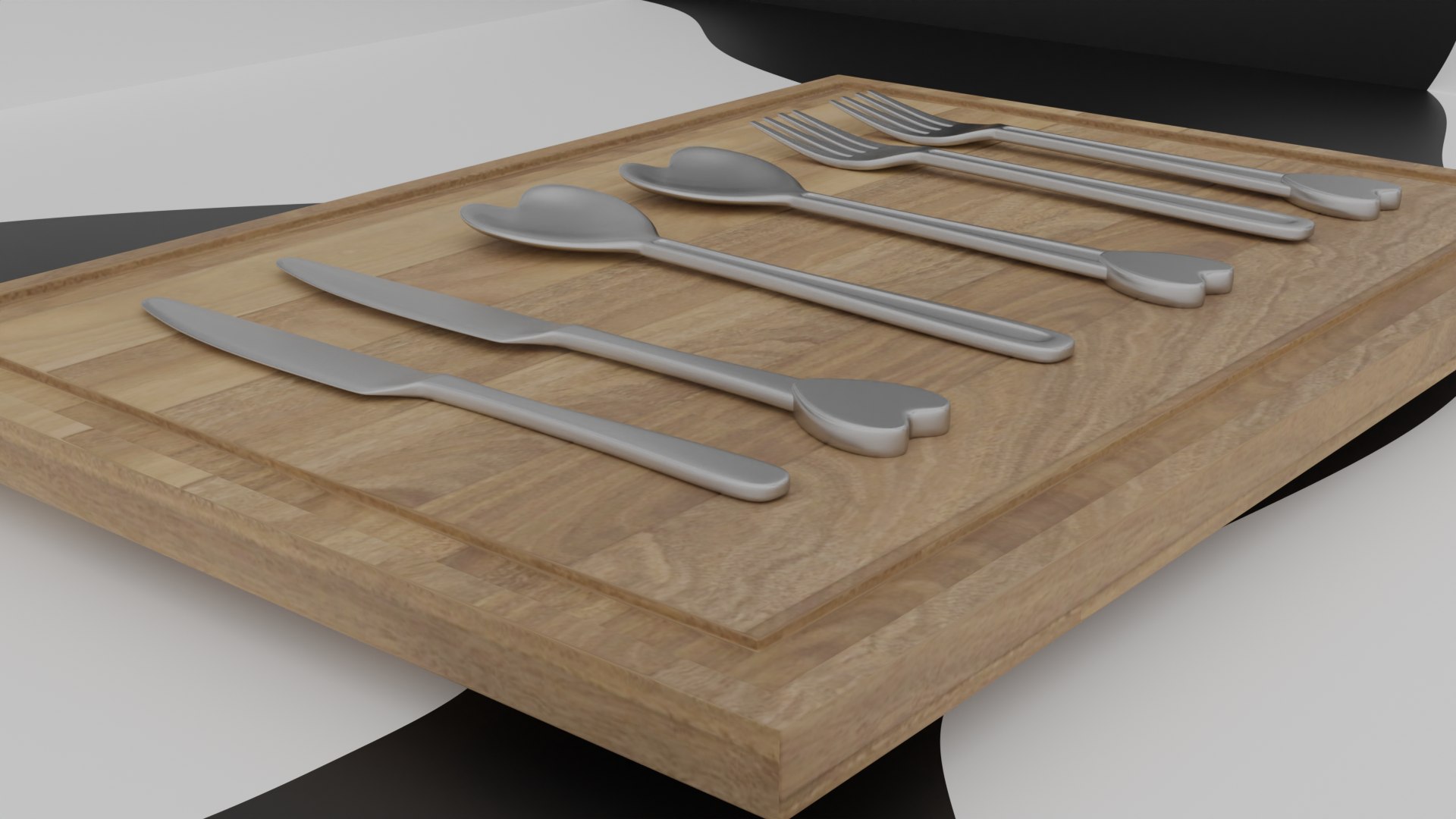 Heart Cutlery 3D model - TurboSquid 2153521