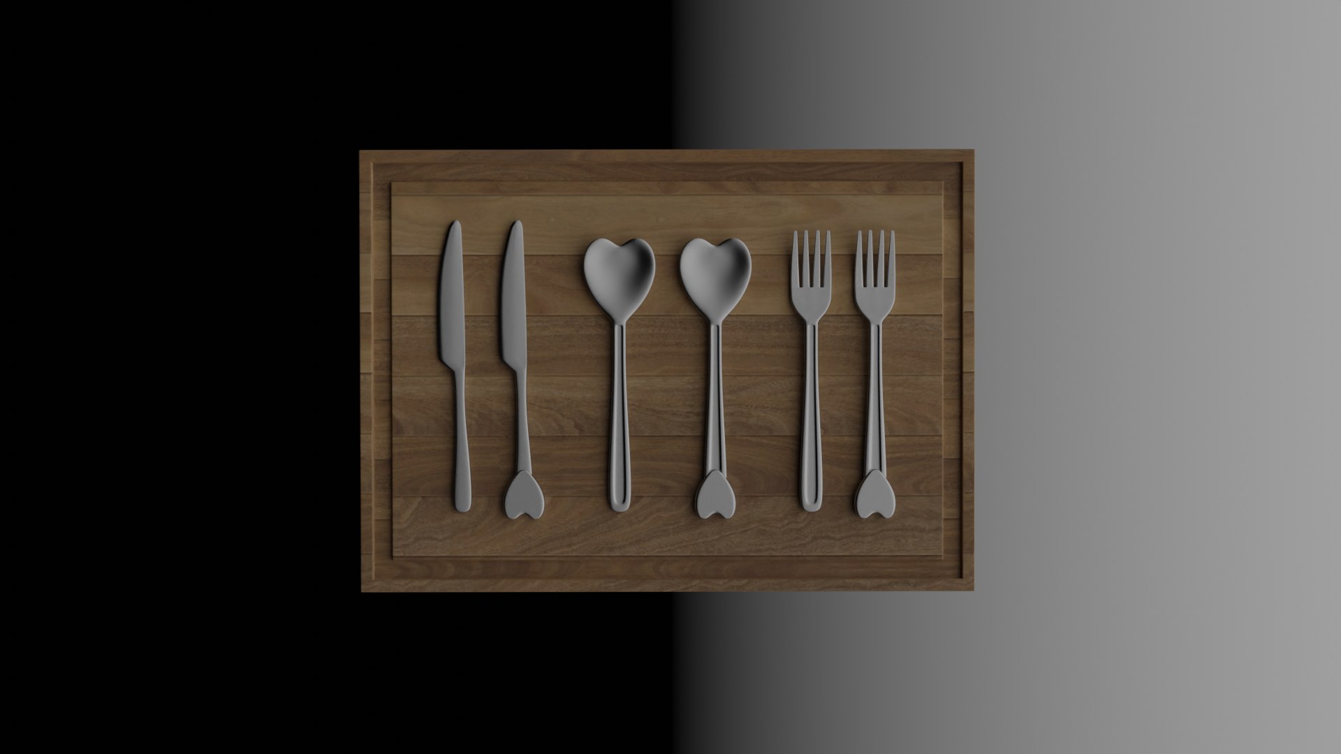 Heart Cutlery 3D Model - TurboSquid 2153521